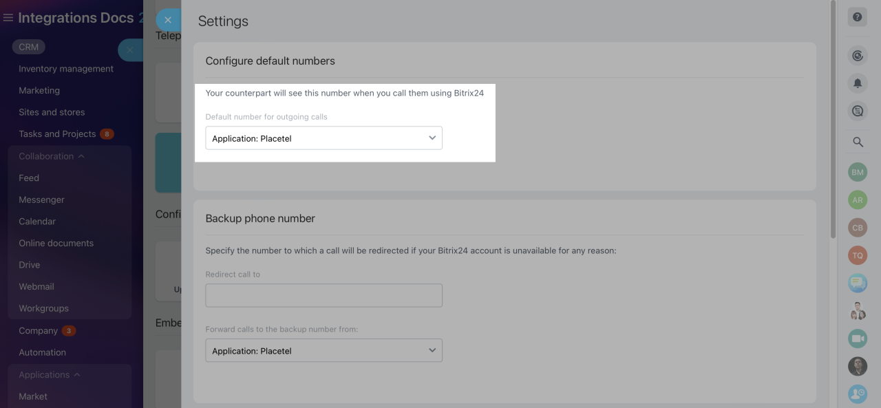 Tech requirements for telephony integrations